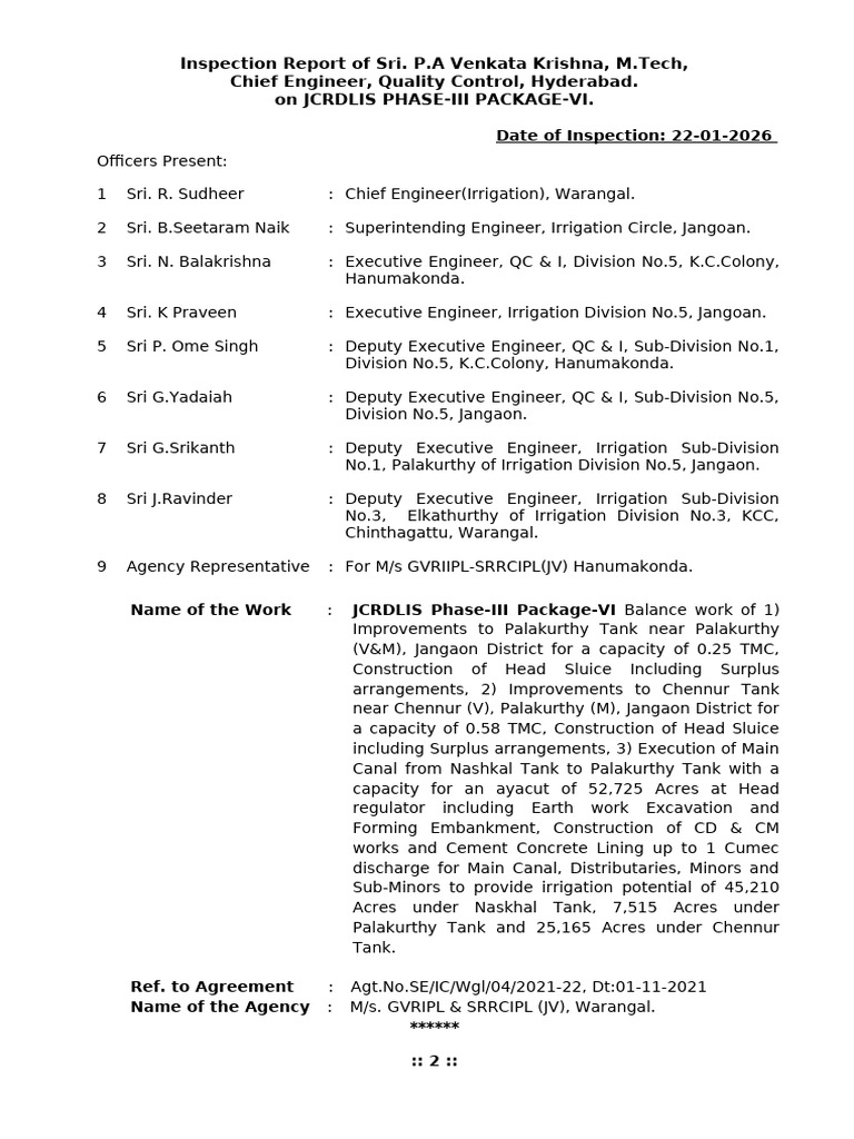 Mod CE Sir Inspection Report 24.01.2026 (1) - 014554 | PDF | Concrete ...