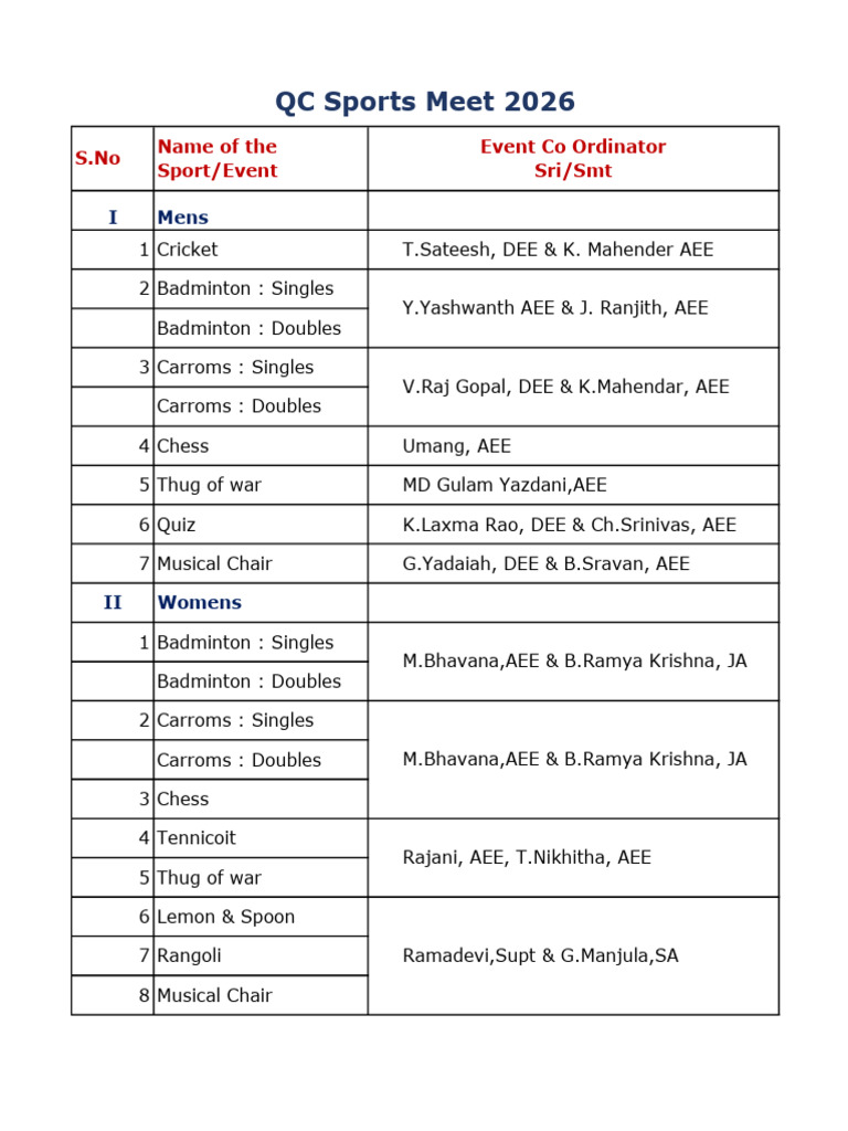 Sport Meet 2026 - 034154 | PDF