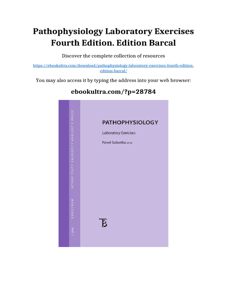 Pathophysiology Laboratory Exercises Fourth Edition. Edition Barcal ...