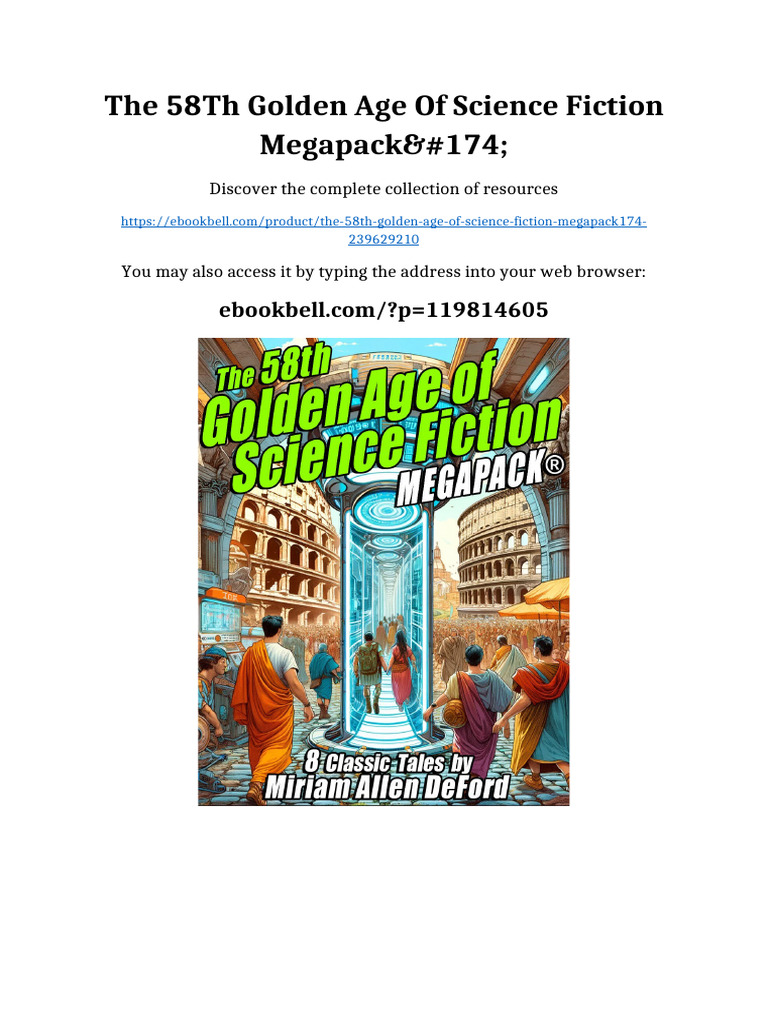The 58th Golden Age of Science Fiction MEGAPACK® Available Full ...