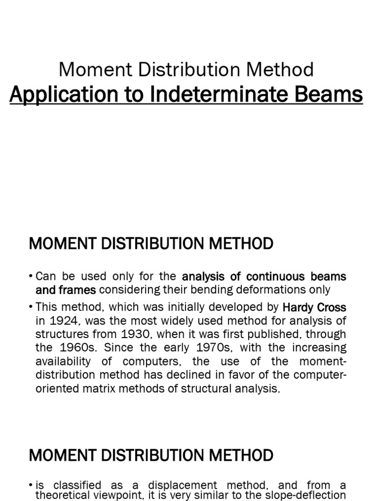 08 Moment Distribution Method-Beams | PDF | Structural Engineering ...