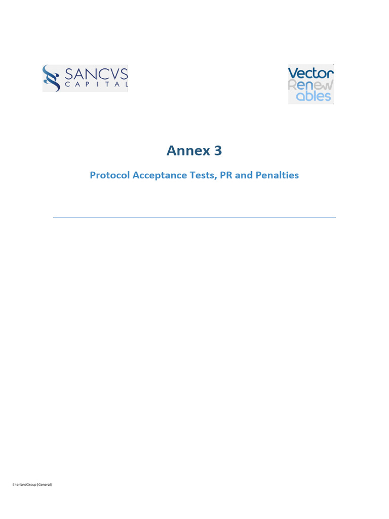 ANNEX 3 Protocol Acceptance Tests PR and Penalties Terrer | PDF | Power ...
