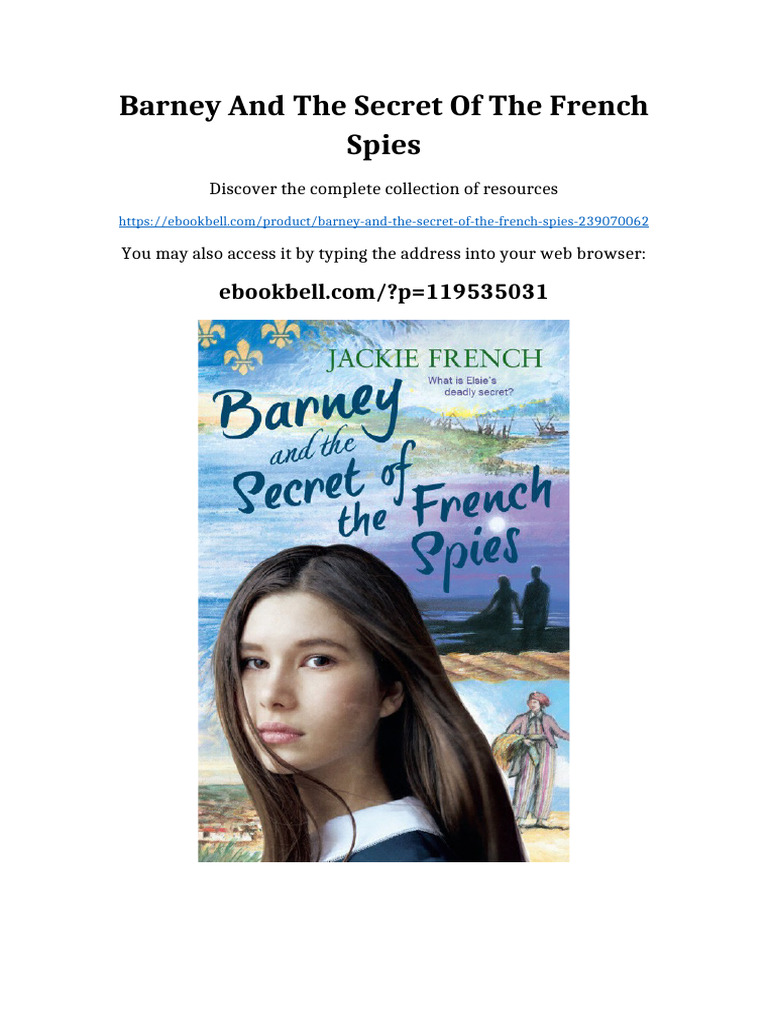 Barney and the Secret of the French Spies online pdf | PDF | Concept ...