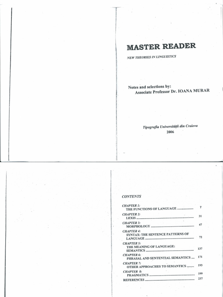 Master Reader_Cap 1, 2, 3, 5, 7, 8 | PDF