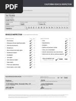 Lyft California Vehicle Inspection Form | PDF