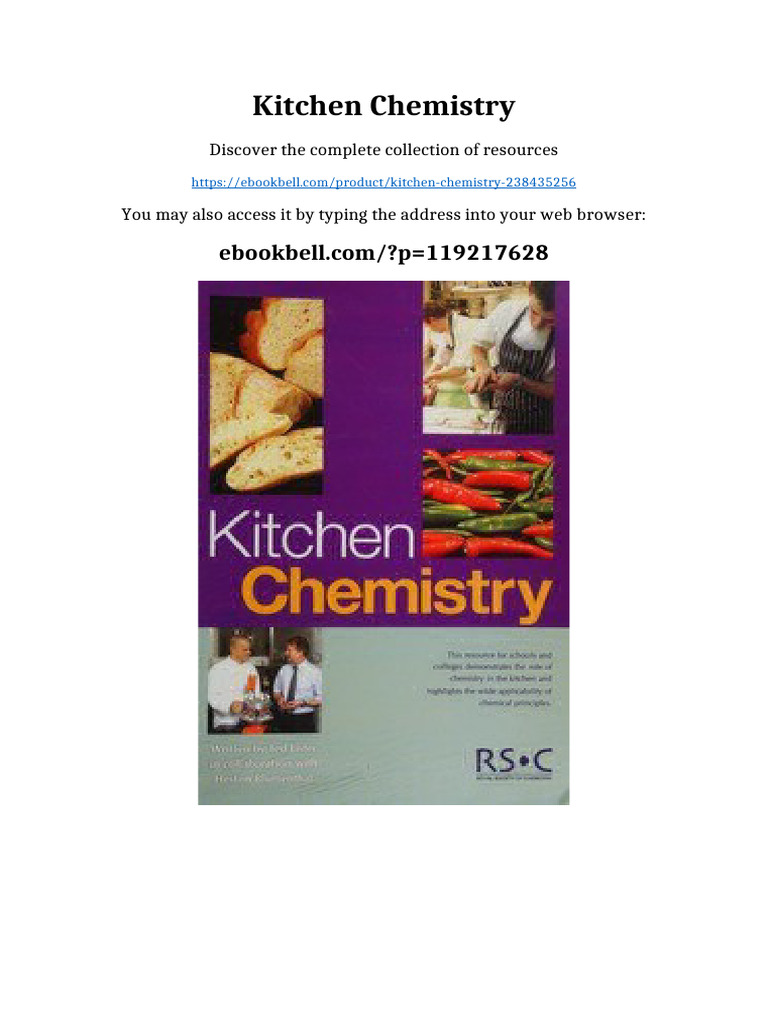 Kitchen Chemistry Ready To Read | PDF | Cloud Computing | Software As A ...