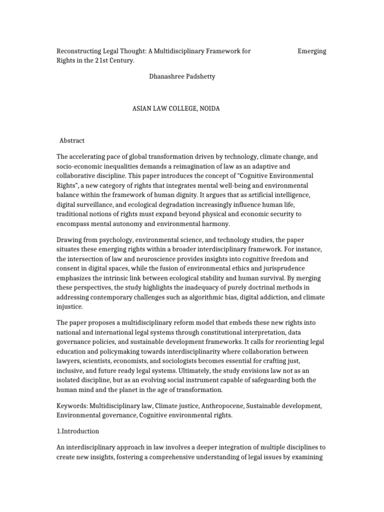 Legal Footnote Formatted | PDF | Sustainability | Interdisciplinarity