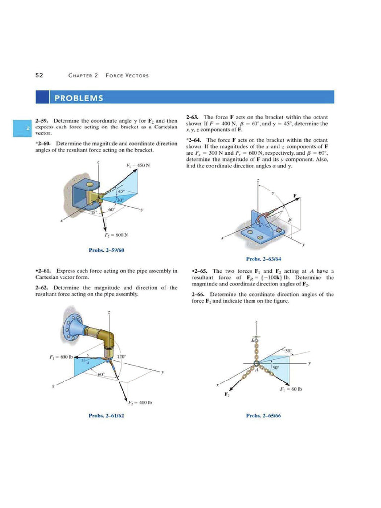 MECHA 2A Force Vectors Seat Work | PDF