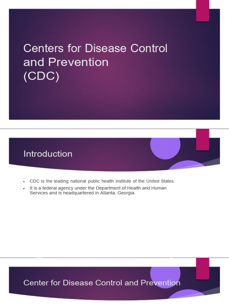 CDC (1) | PDF | Centers For Disease Control And Prevention | Public Health