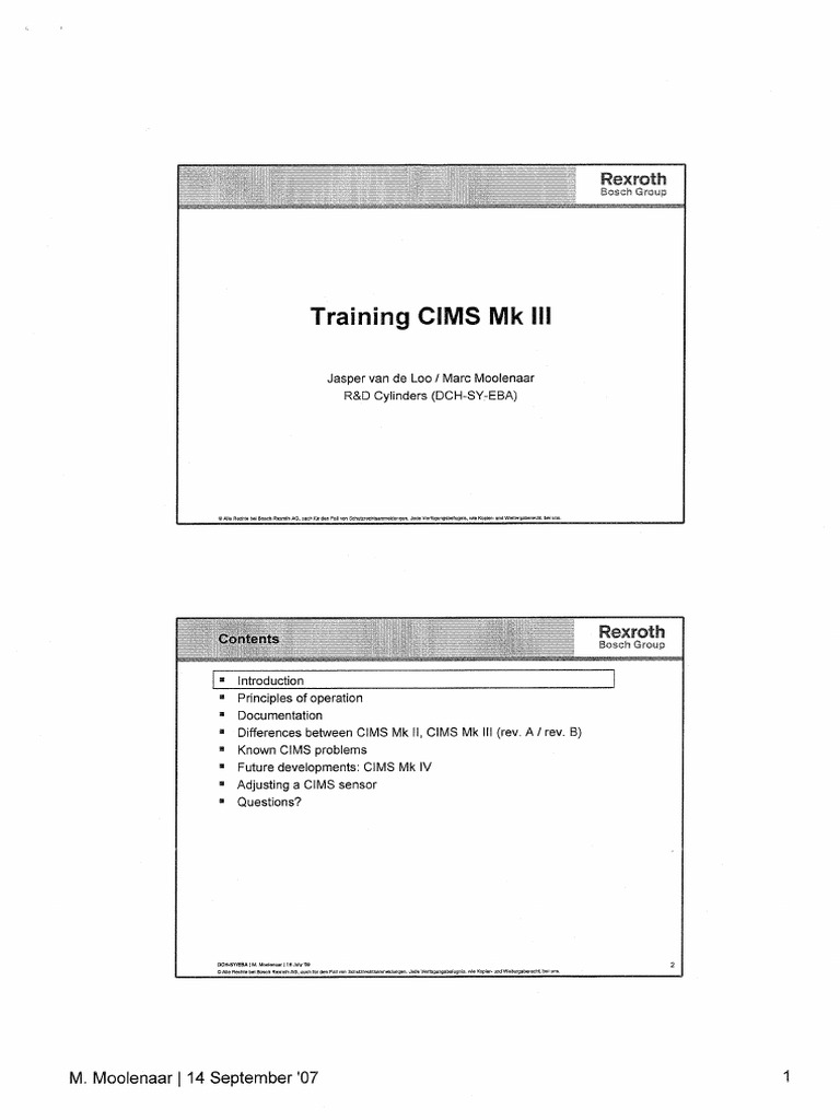 Training Cims Mkiii | PDF