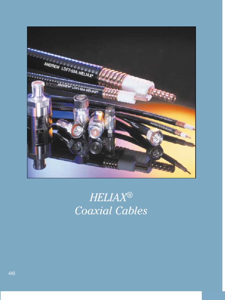 Cables Heliax | PDF | Coaxial Cable | Cable