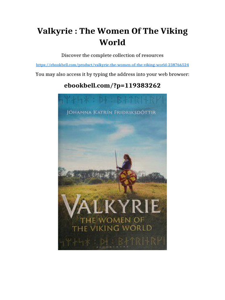 Valkyrie: The Women of The Viking World Online Version | PDF | Iraq