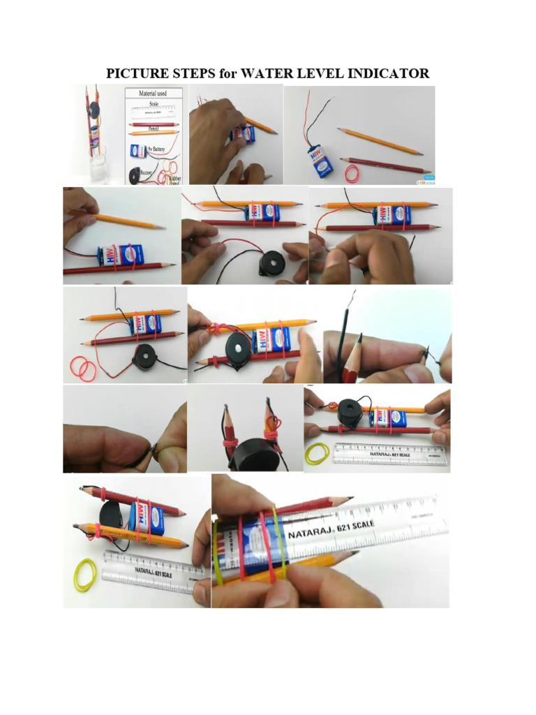 How To Make Water Level Indicator - Alarm | PDF | Pencil | Graphite