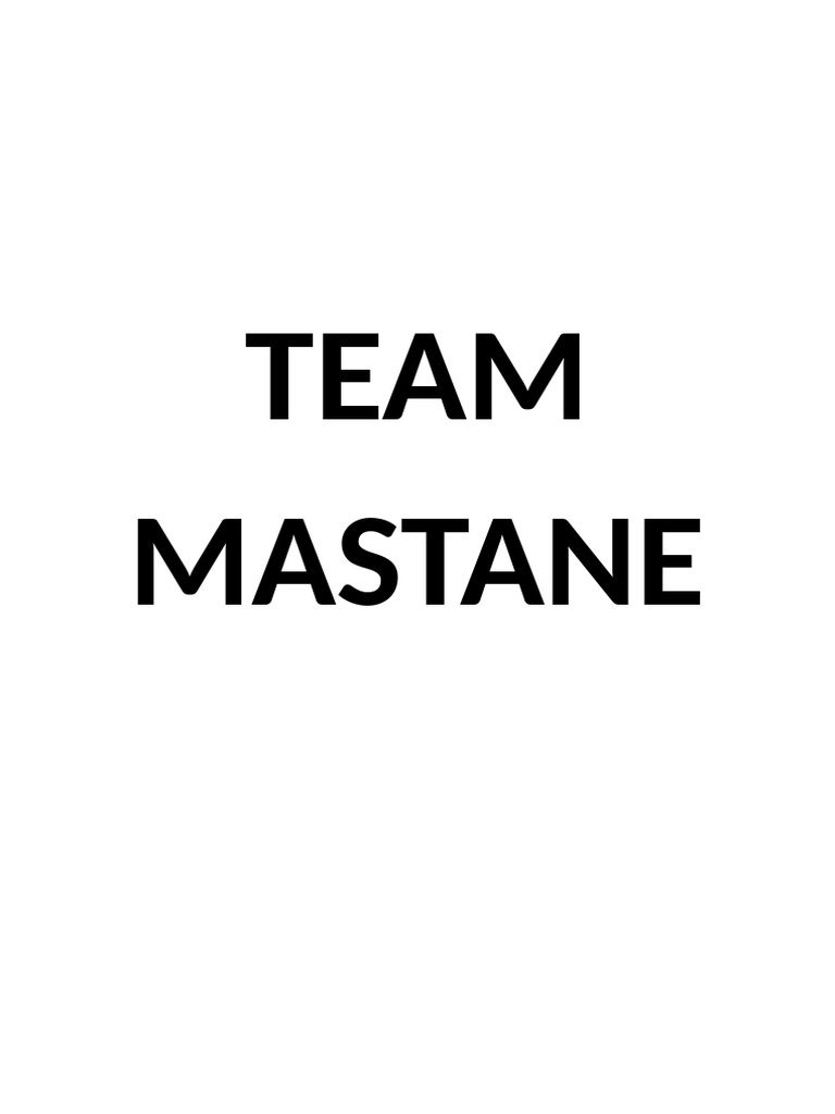 Team Mastane | PDF