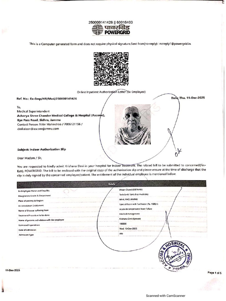 Authority Letter Krishna | PDF