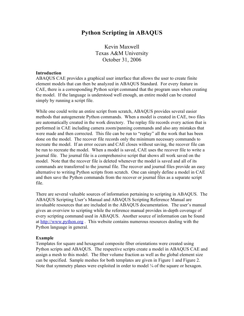 Python Scripting In Abaqus Pdf Scripting Language Computer File 7948
