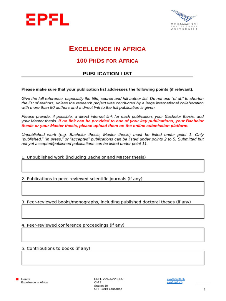 PublicationList Template | PDF | Thesis | Chess Theory