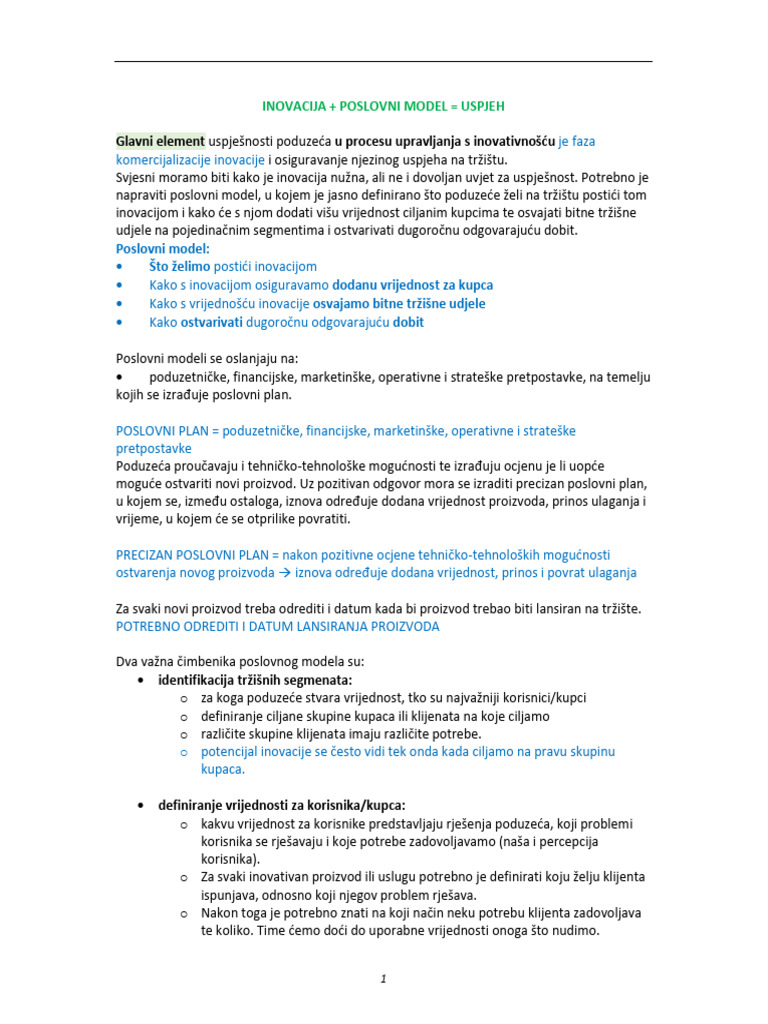 Inovacije Skripta | PDF