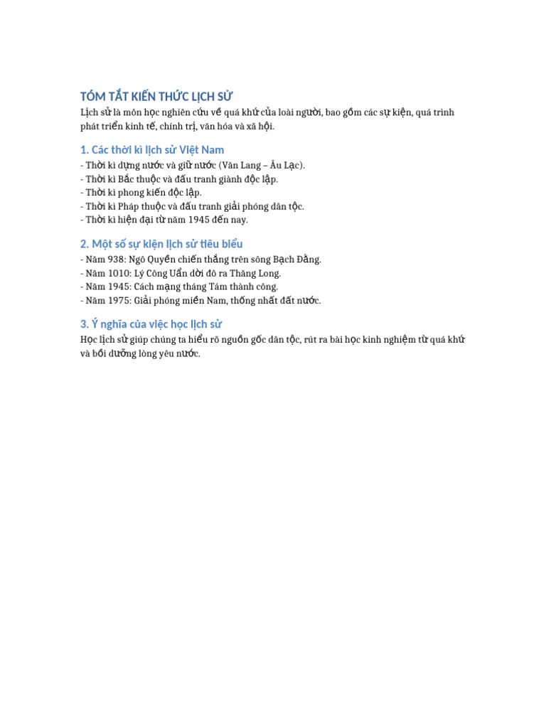 Kien Thuc Lich Su | PDF