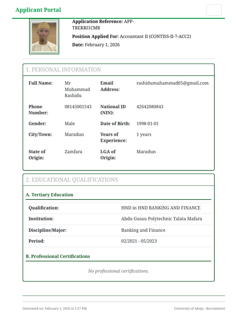 Applicant Portal (1) | PDF