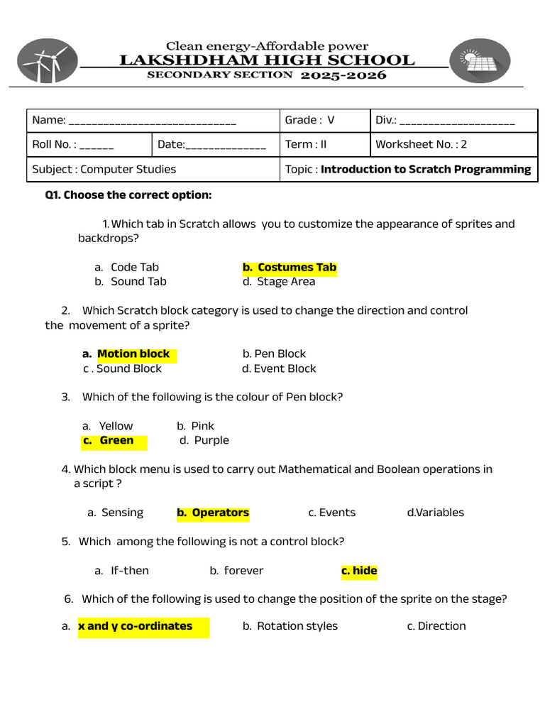 Introduction To Scratch Programming New Docx 2 | PDF | Scratch ...