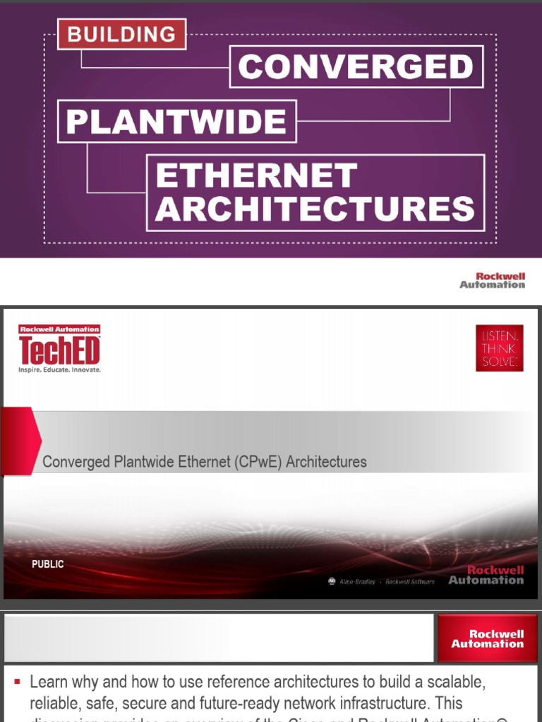 Building Converged Plant Wide Ethernet Architecture | PDF | Computer ...