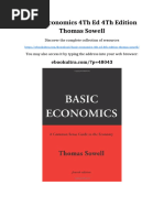 Basic Economics: A Common Sense Guide | PDF