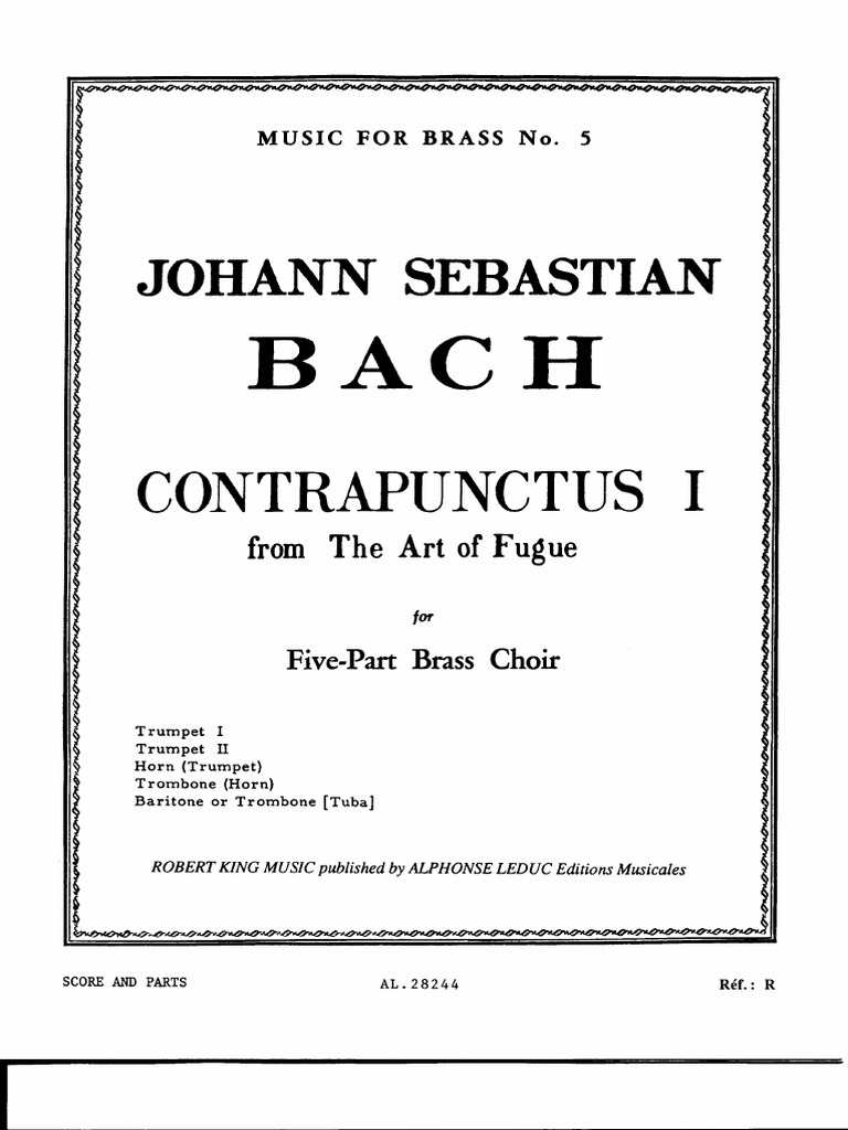 Contra Punctus I - Full Score | PDF