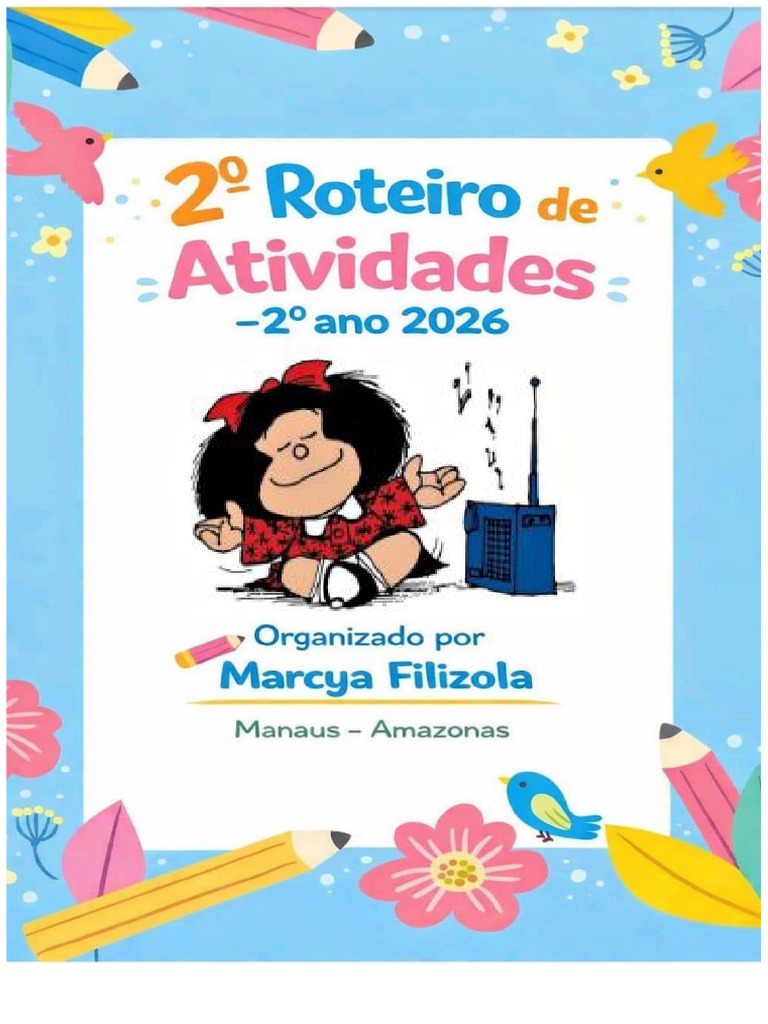 2º Ano - 1º Roteiro Semanal de 04-02 A 06-02-2026-Marcya Filizola | PDF ...