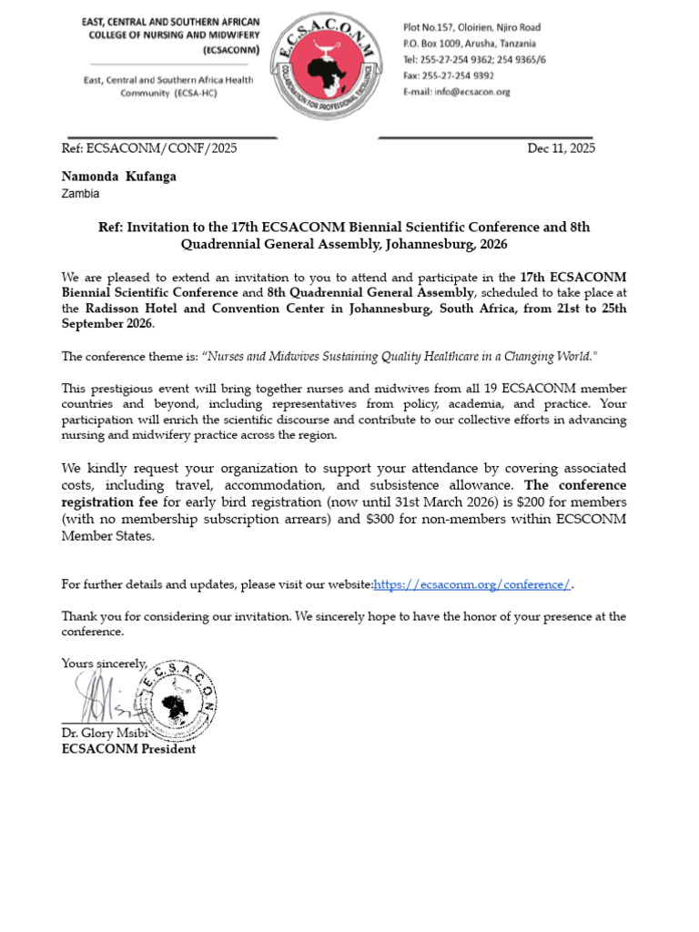 Conference Official Invitation Letter | PDF