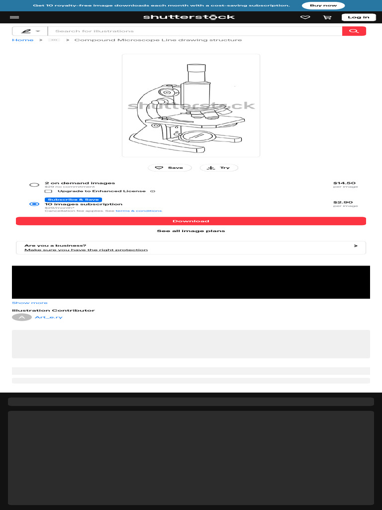 Compound Microscope Line Drawing Structure Stock Illustration ...