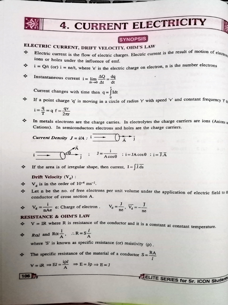Current Electricity | PDF