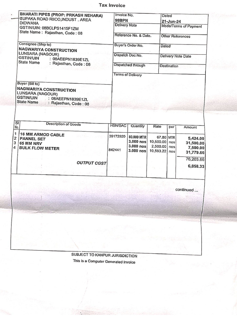 Bharti Pipes | PDF