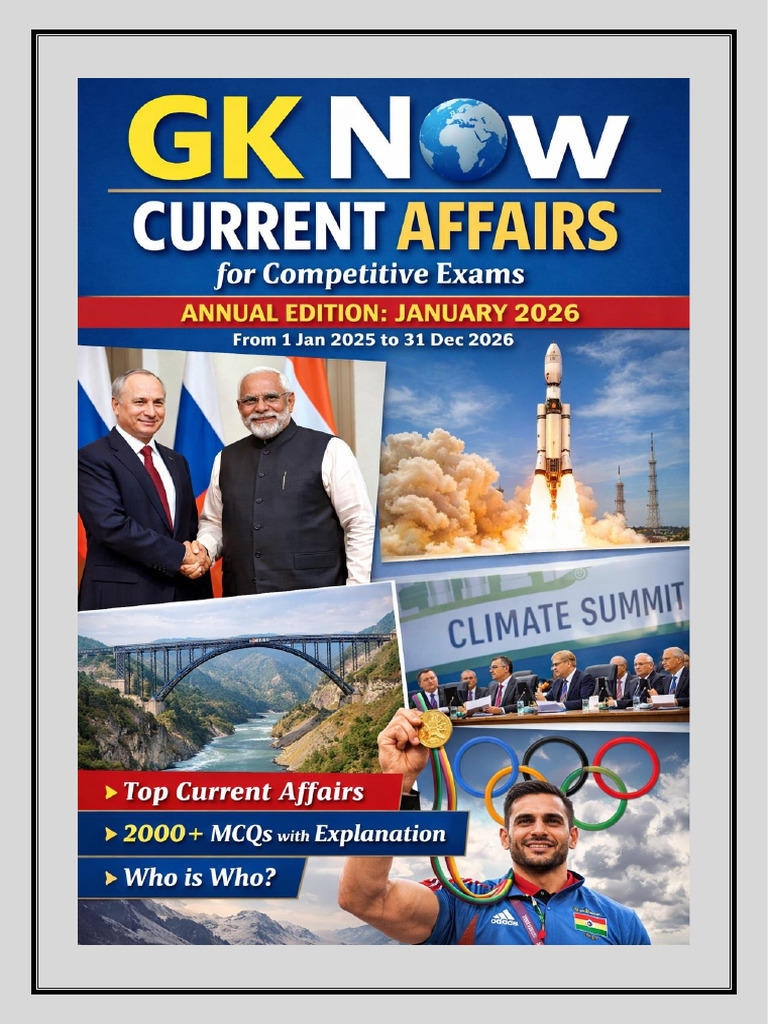 Annual Current Affairs 2025 (English) | PDF | Government Of India