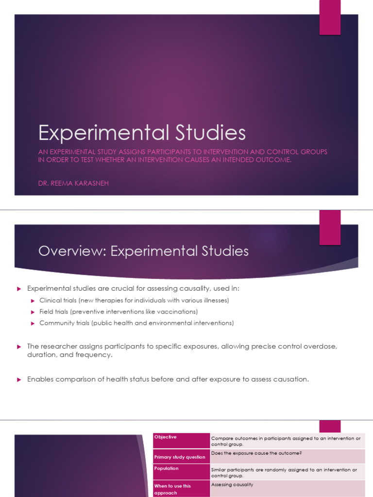 Lecture 4 - Experimental Studies Qualitative Research | PDF ...