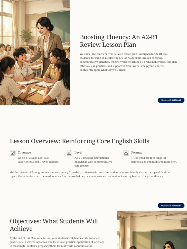 Boosting-Fluency-An-A2-B1-Review-Lesson-Plan | PDF | Vocabulary ...