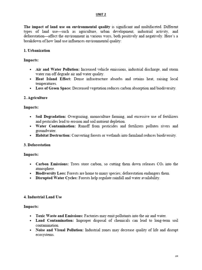 Unit 2 (Land Use and Abuse) | PDF | Water Pollution | Agriculture