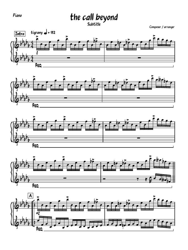 The Call Beyond-Piano | PDF | Musical Compositions | Musicology