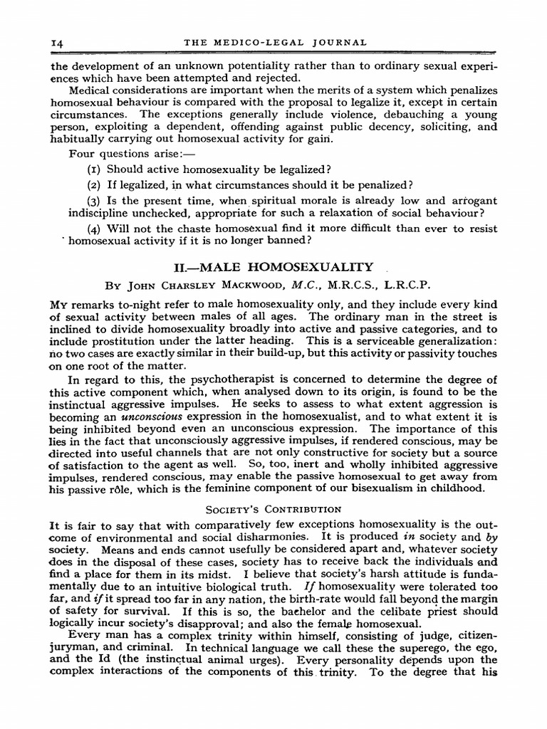 Male Homosexuality (Mackwood, John Charsley) (Z-Library) | PDF ...