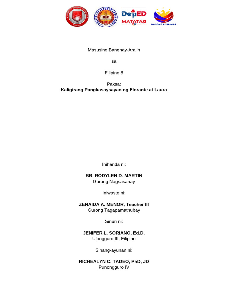 (Template) Detailed Lesson Plan Template For Final Demonstration ...
