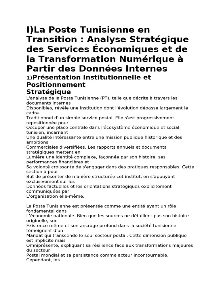 Biat Et La Poste | PDF | Responsabilité sociétale des entreprises | Banques