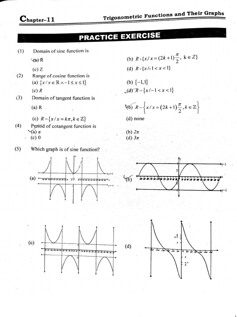 Unit#11 Triginometric Functions MCQS | PDF