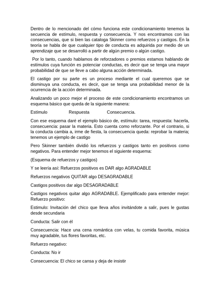 Con Operant Efer Cha | PDF | Reforzamiento | Ciencia cognitiva