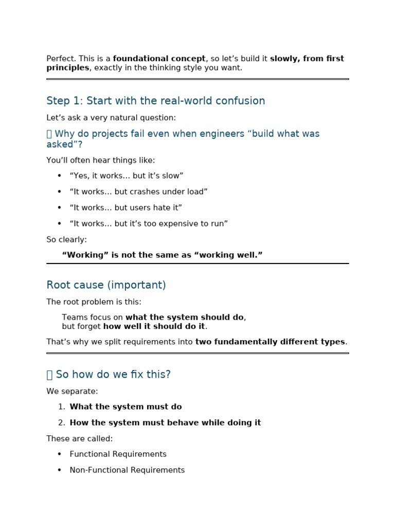 Functional Vs Non-Functional Requirements | PDF | System | Replication ...