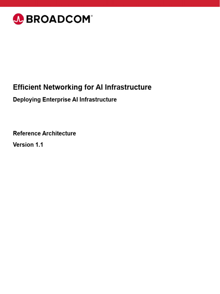 Efficient Networking for AI Infrastructure_v1.1 | PDF | Computer ...