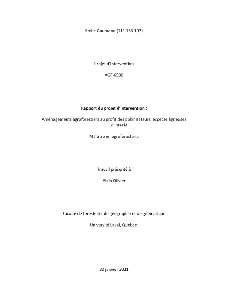 Gaumond e 2021 | PDF | Pollinisateur | Apiculture