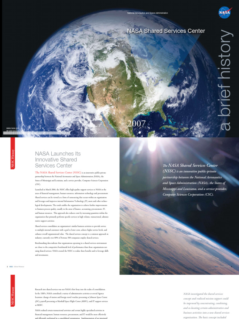 History - NASA Shared Services Center | PDF | Nasa | Accounts Payable