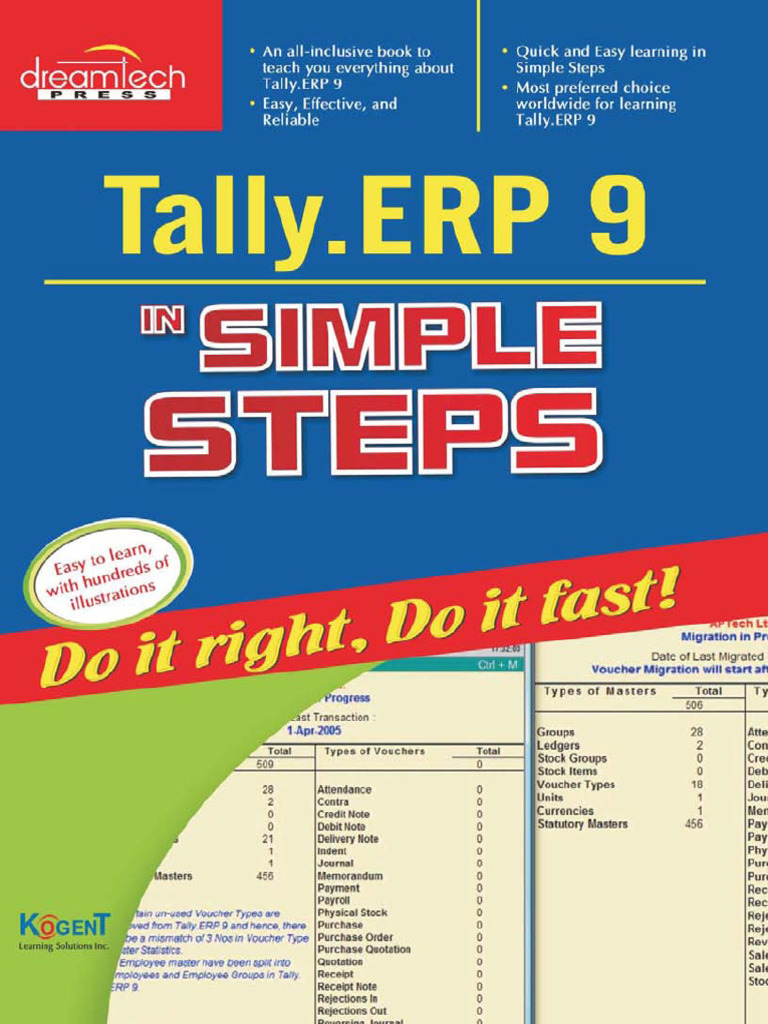 Tally .ERP 9 in Simple Steps (Kogent Learning Solutions Inc.) (Z ...