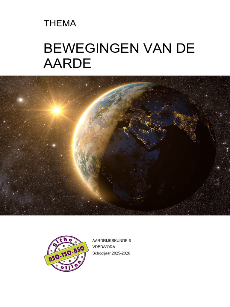 THEMA 5 Bewegingen Van de Aarde INGEVULD | PDF
