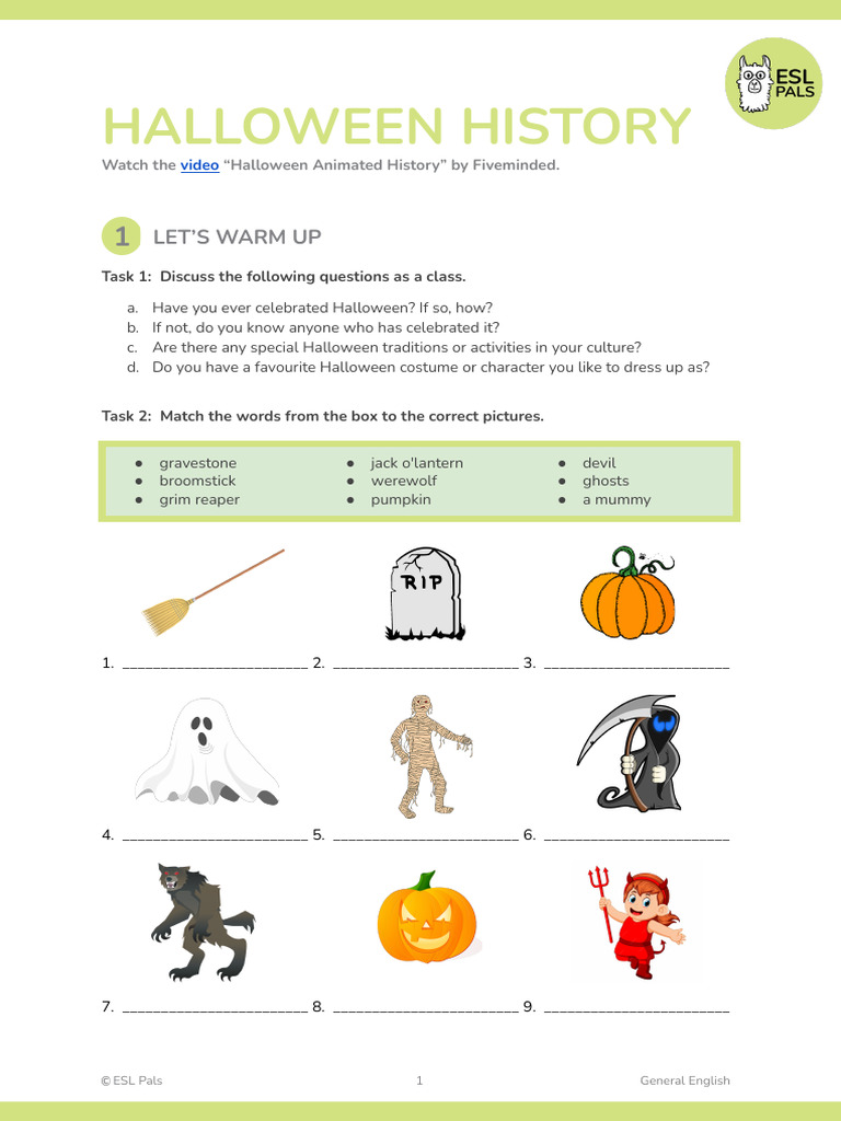 The History of Halloween | PDF | Halloween | Trick Or Treating